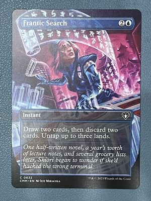 Frantic Search (Borderless) Commander Masters CMM MTG | eBay