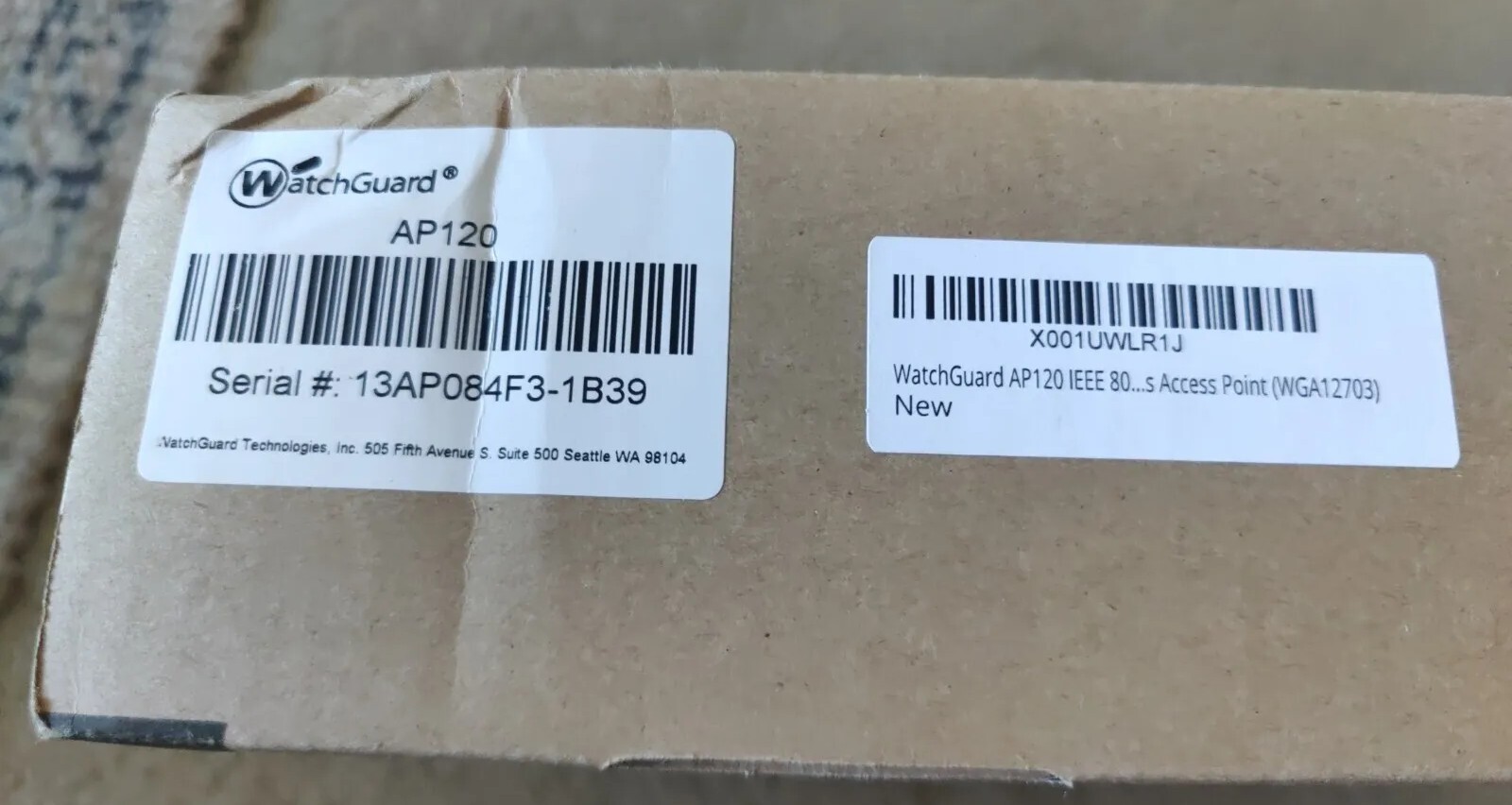 Watchguard AP120 5GHz/2.4Ghz 802.11ac Wireless Access Point WGA12703 ...