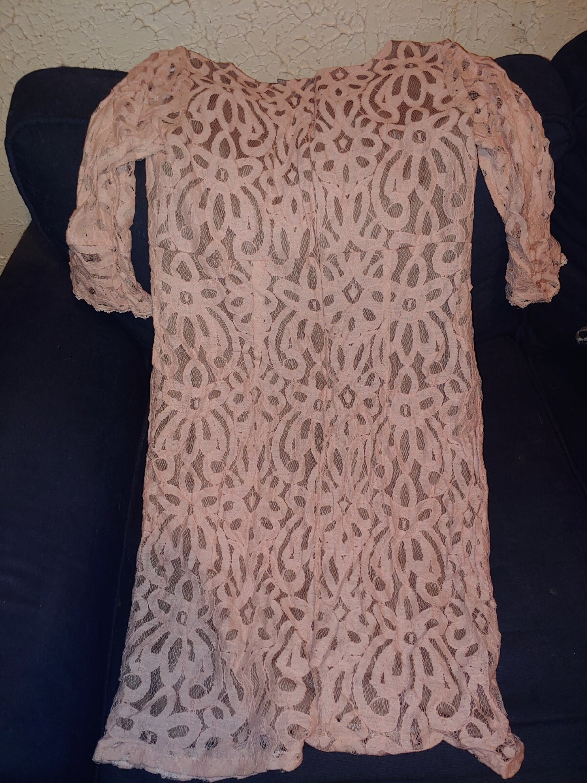 Vintage Rabbit Rabbit Rabbit Designs Tan And peach dress Sz 12 | eBay
