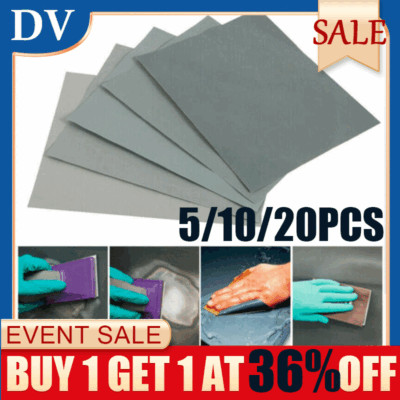 20Pcs WET AND DRY SANDPAPER Sand Paper 2000 2500 3000 5000 7000 Mixed ...