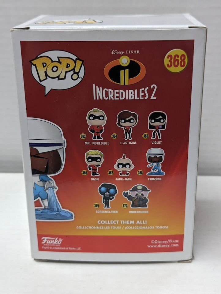 POP! Disney: INCREDIBLES 2 - FROZONE #368 POP FUNKO VINYL FIGURE NEW ...
