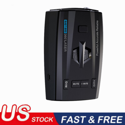 Best Laser Camera Radar Detector Cop Cars Police Scanner Real Kit 360 ...