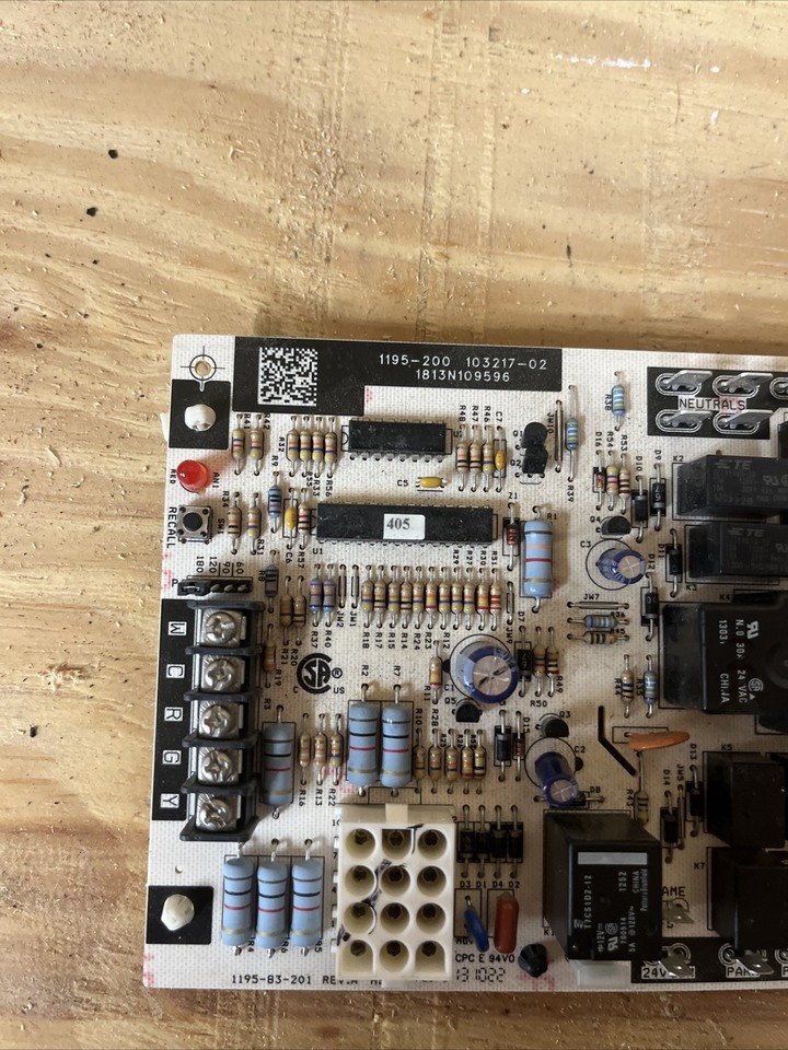 1195-200 Furnace Control Circuit Board 103217-02 Works Tested!! | eBay