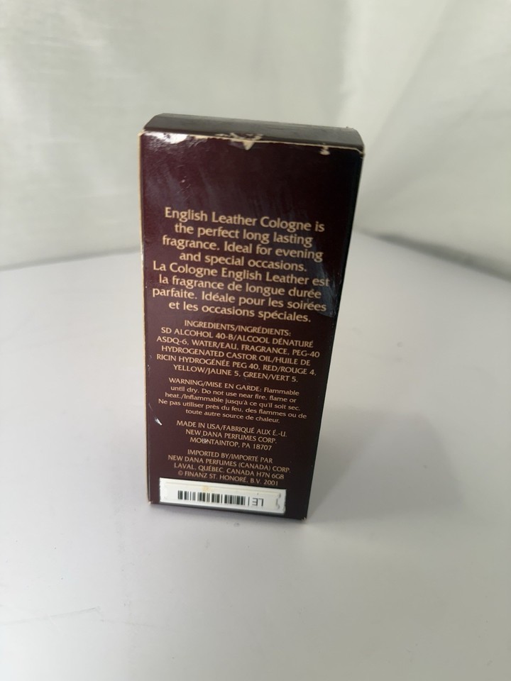 English Leather by Mem 3.4 oz/100ml Cologne Pour for Men, Vintage ...