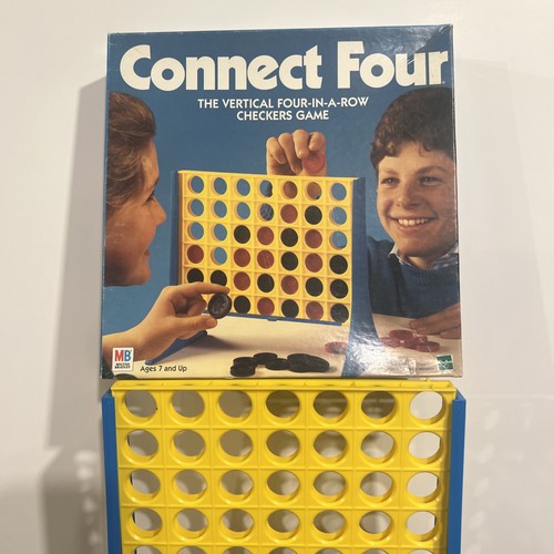 VTG Milton Bradley Connect Four 4 Board Game Vertical Checkers 1998 Complete | eBay