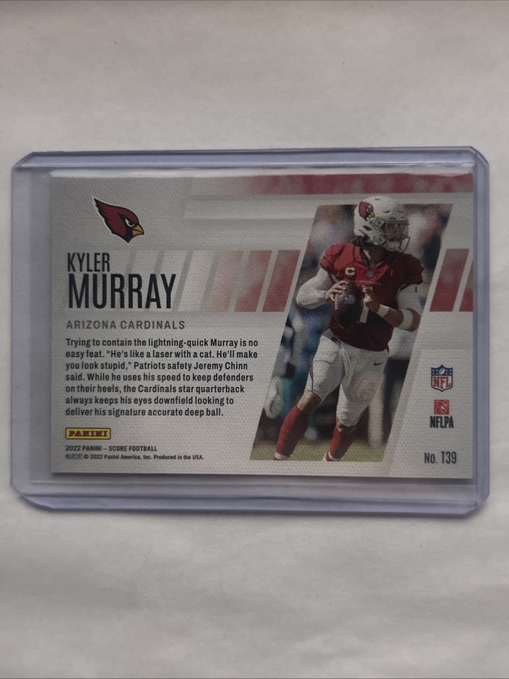 2022 Panini Score Kyler Murray Case Hit Top 100 Players #T39 | eBay