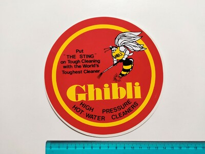 Adhesive Ghibli Cleaning Sticker Autocollant Aufkleber Vintage 80s ...