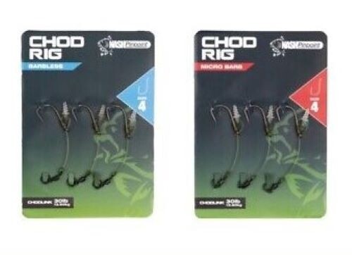 NASH TACKLE READY TIED CARP RIGS - CHOD RIGS - MICROBARBED/BARBLESS ...