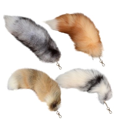 Therian Tail Plush Keychain Long Pendant Cosplay Tail Animal Car ...