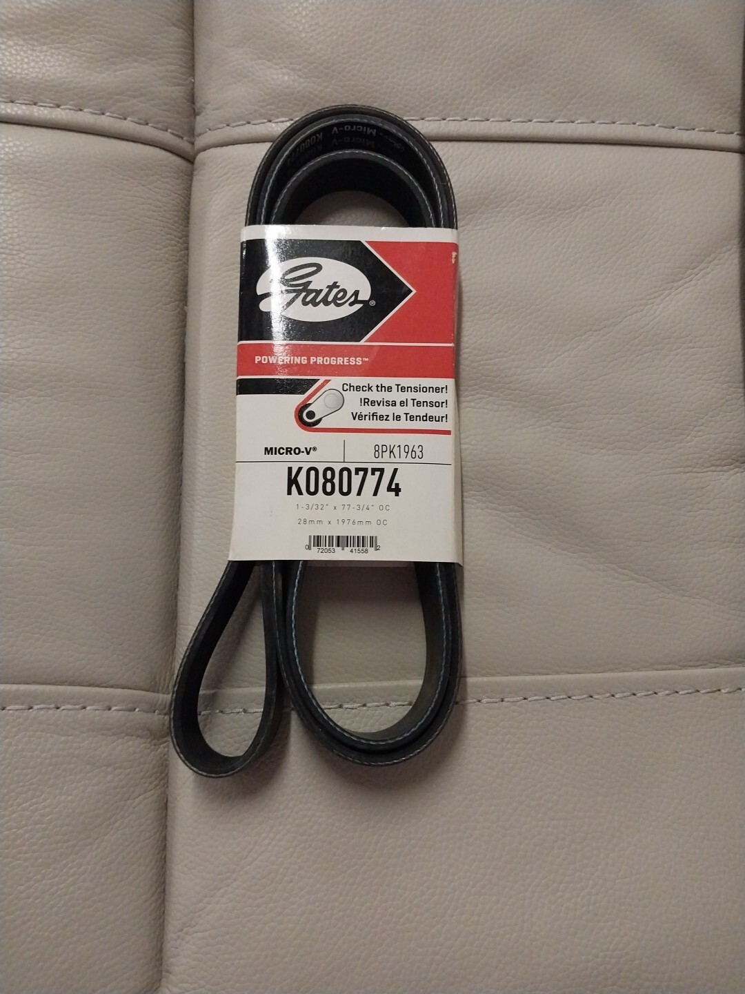 Serpentine Belt-Premium OE Micro-V Belt Gates K080774 | eBay