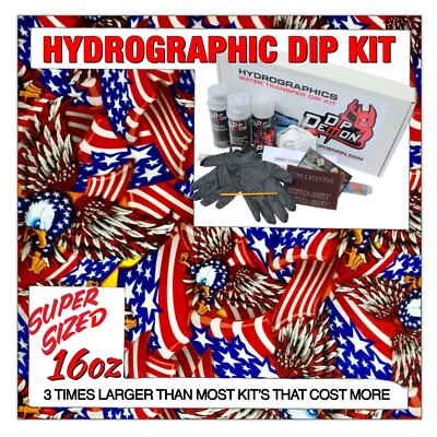 Hydrographic dip kit Flags and Eagles hydro dip dipping 16oz us flag | eBay