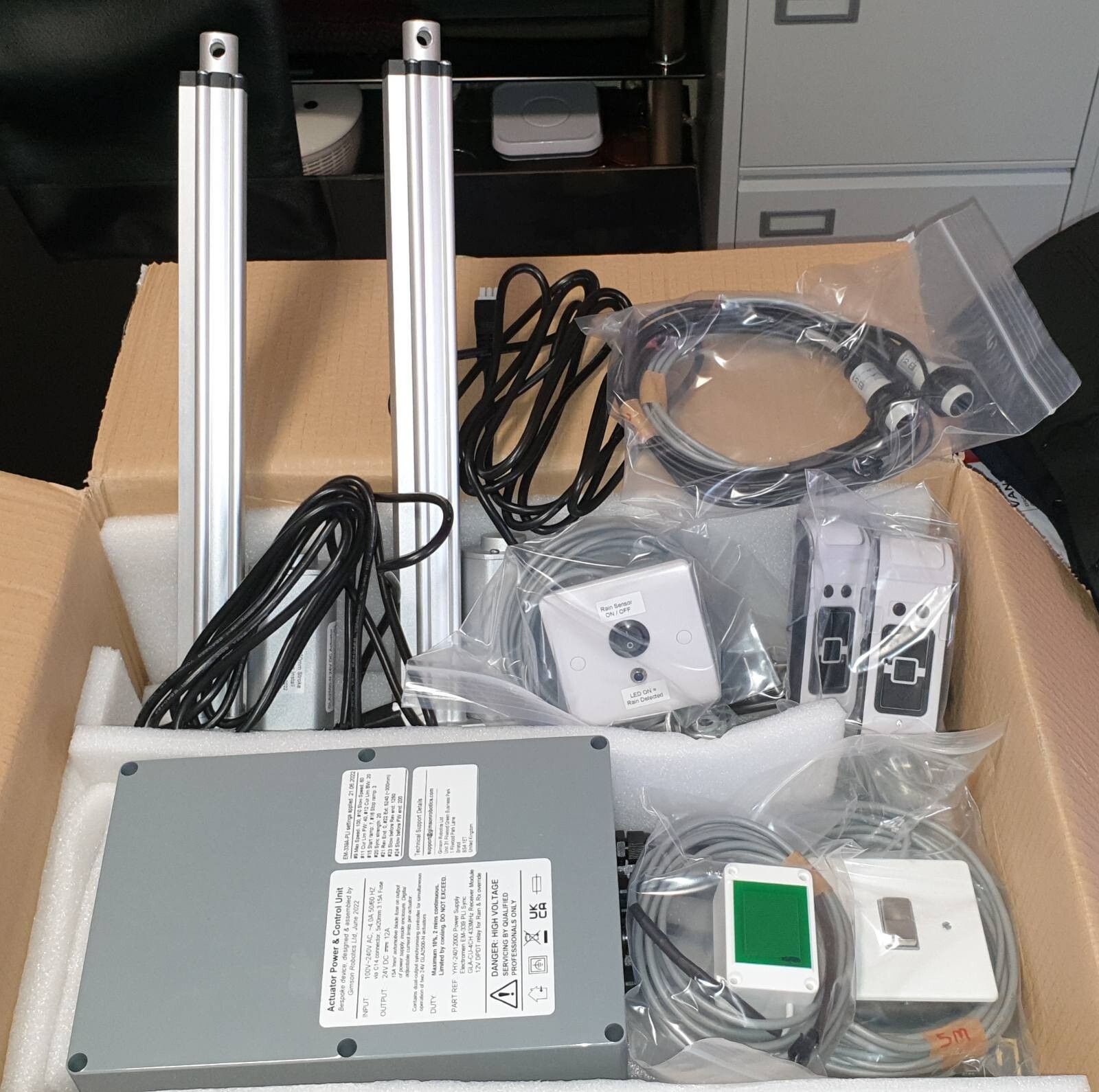 AOV Automatic Electric Opening Vent Access Rooflight DGU smoke relay ...