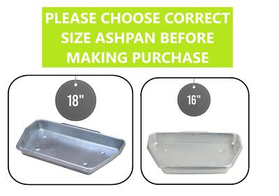 Galvanised 16" Metal Ashpan Ash Pan Tray For Fireplace Open Fire ...