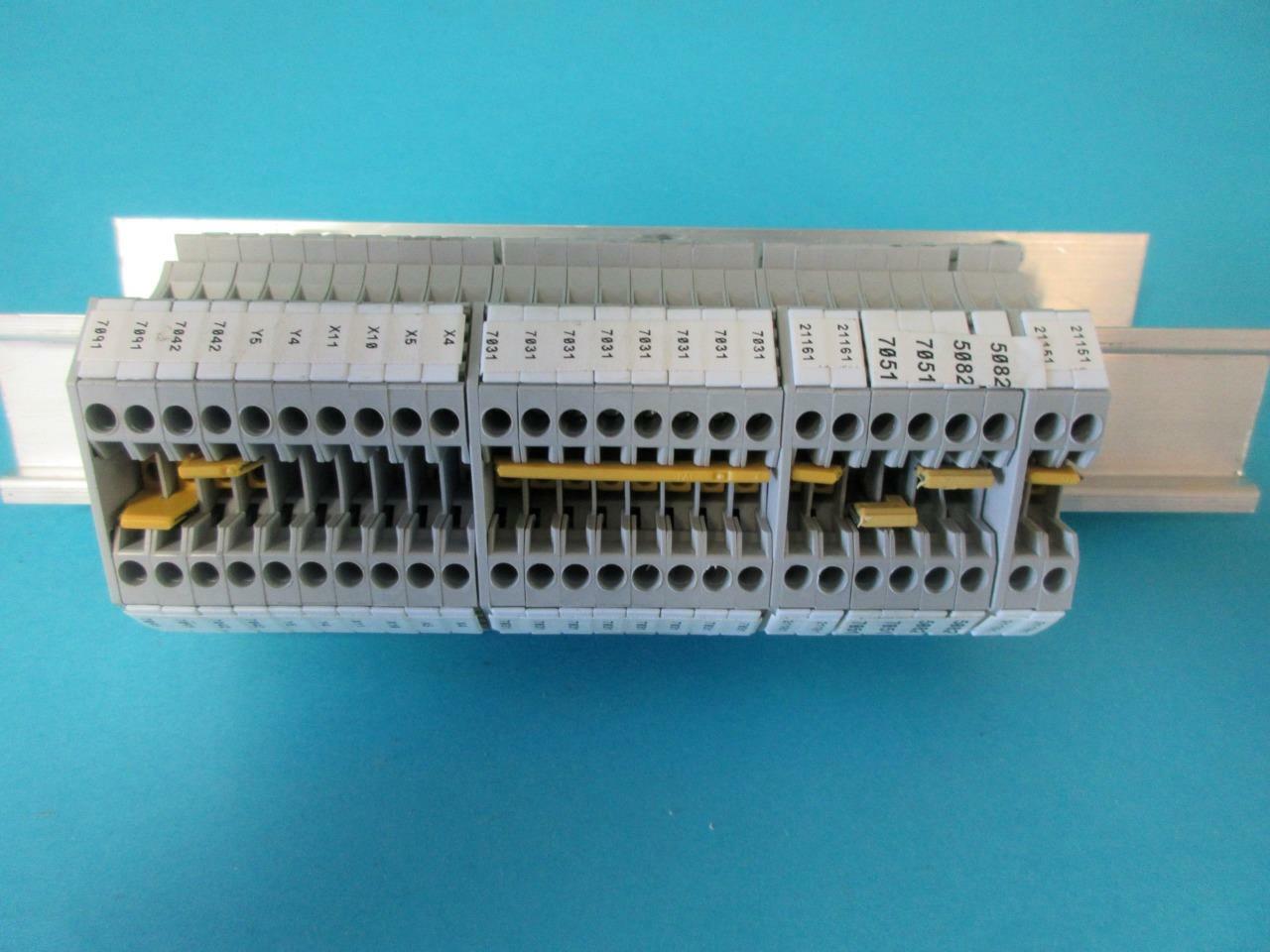 LOT OF 26 ALLEN BRADLEY GRAY SINGLE CIRCUIT TERMINAL BLOCK 1492-J3 800V ...