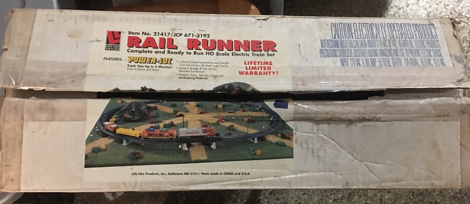 Life Like Rail Master HO Train Set No 21417/JCP671-3192 Power Lot ...