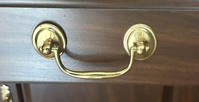 Brass DRAWER PULL HANDLE Swan Neck Pull Hardware Pulled from Harden - 3 ...