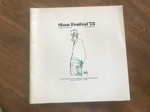 Shaw Festival '73 Program - Niagara-on-the-Lake- Ontario, Canada | eBay