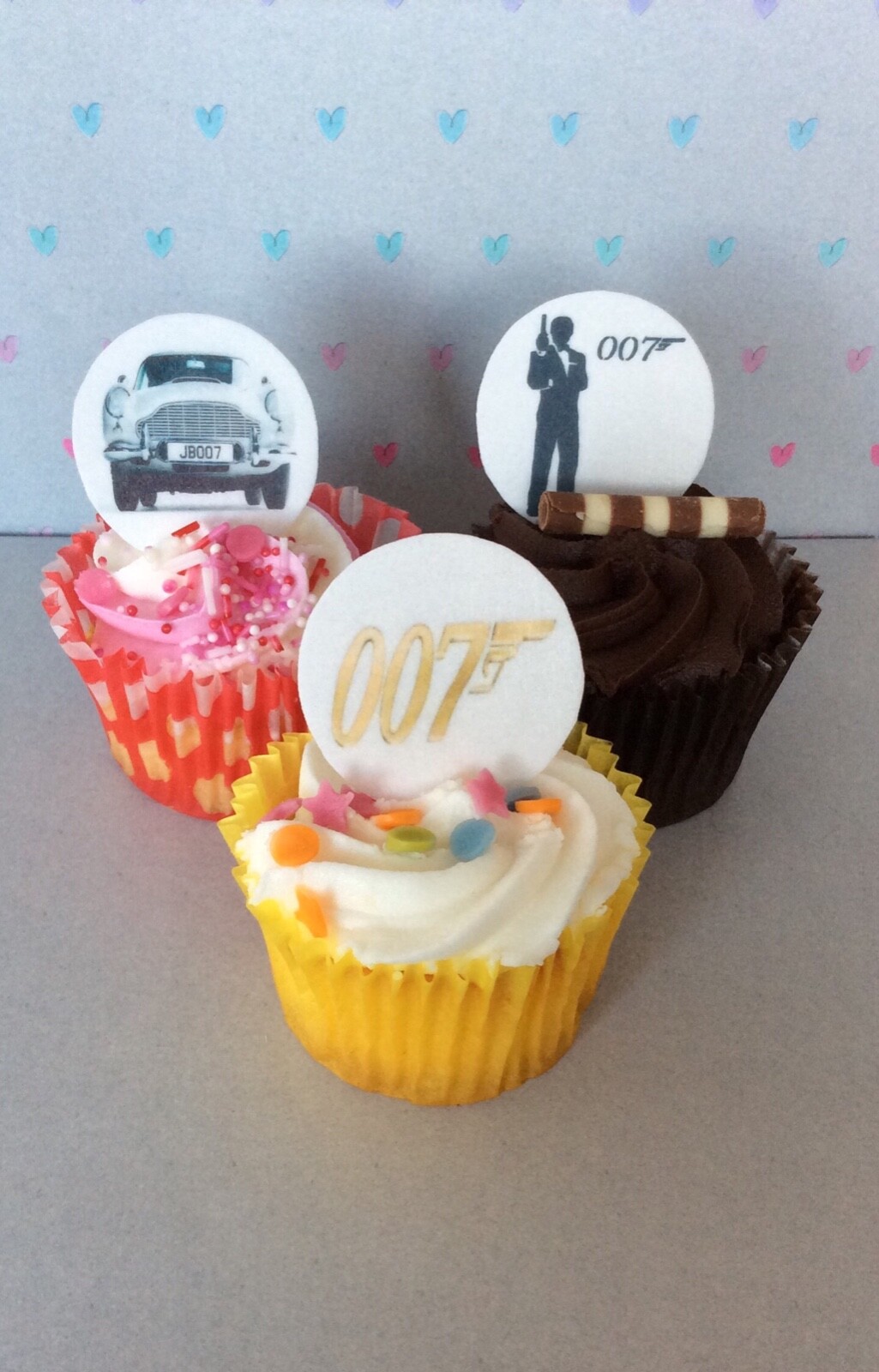 24 James Bond 007 Movie Film Cupcake fairy Cake Toppers Edible Rice ...
