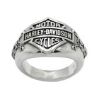 Biker's Ring Motorcycle Style Ring Sterling Silver 925 | eBay