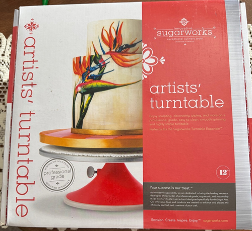 Sugarworks Artist Sculpture Painting Turn Table Turntable 12" Diameter ...