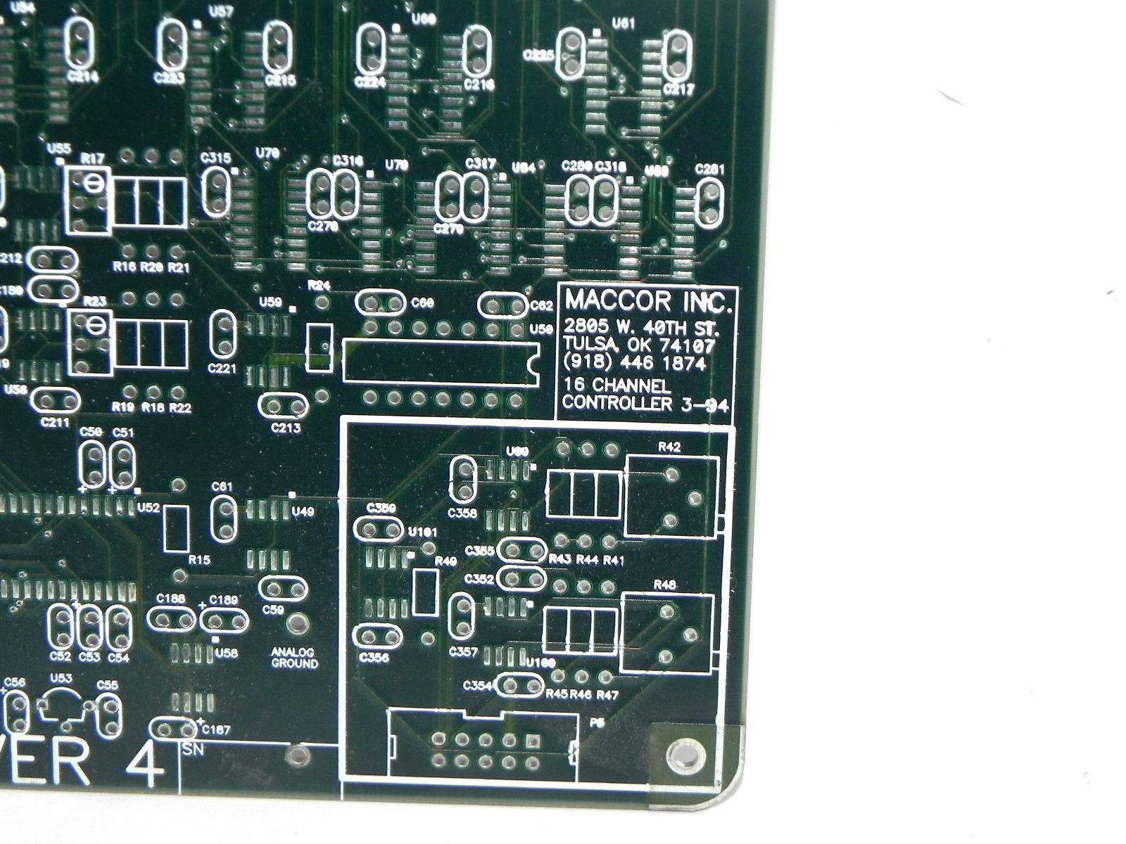 NEW MACCOR INC. 16 CHANNEL CONTROLLER 3-94, VER 4 | eBay