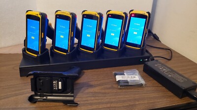 Lot of 5 CipherLab RS51-2D/R Rugged Touch Mobile Computer, Grips ...