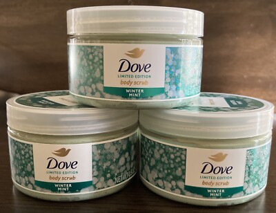 Dove Limited Edition WINTER MINT Body Scrub 3.5 oz Brand New Lot Of 3 ...