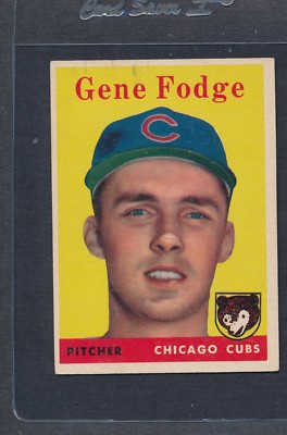 1958 Topps #449 Gene Fodge Cubs VG/EX *3840 | eBay