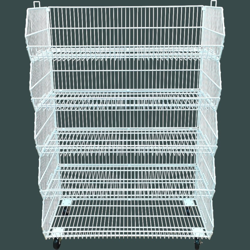 Retail Shop Supermarkets Stacking Shopping Baskets Metal Plastic Retail ...