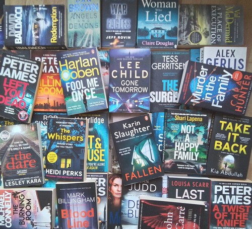 5 x Crime-Thriller-Drama-Suspense-Mystery- Book Bundle Joblot - Free ...