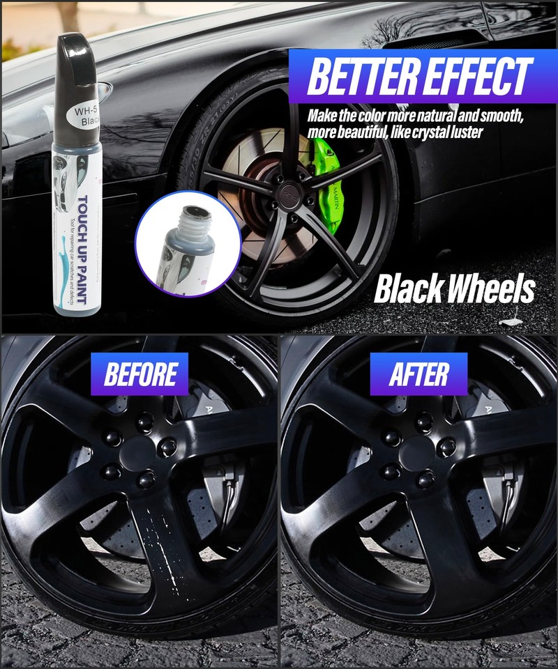 ESEWALAS Two-In-One Car Rim Paint Pen,Car Wheel Scratch Remover Anti ...