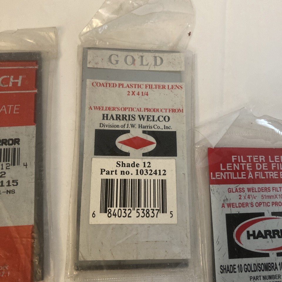 Harris Glass Welders Filter Lens Shade 10 Shade 12 SighTech Shade 12 ...