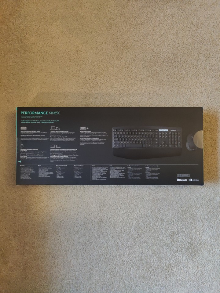 Logitech MK850 Performance Wireless Keyboard and Mouse Combo - New ...
