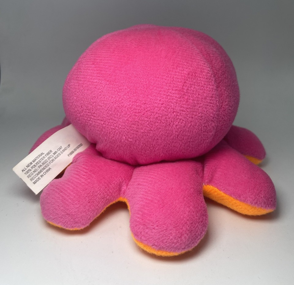 Goffa Pink And Orange Mini Octopus Plush Smiling Stuffed Animal Toy ...