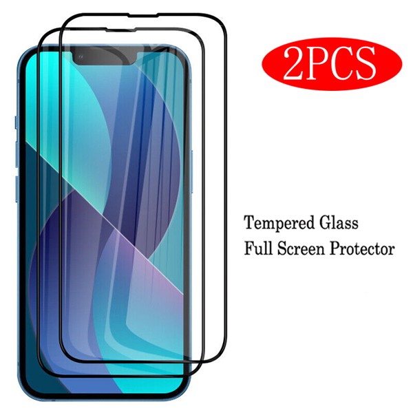 For iPhone 15 14 Plus 13 12 11Pro Max XR Xs Tempered Glass Full Screen ...