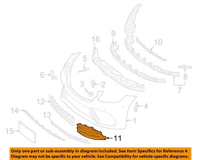 MERCEDES OEM 18-19 S450 Front Bumper Grille-Outer Grille Left ...