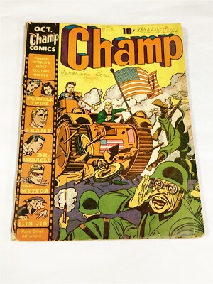 1942 CHAMP ISSUE #23 COMIC BOOK GOOD COMPLETE w HUMAN METEOR | eBay