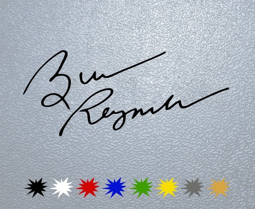 STICKER PEGATINA DECAL VINYL Burt Reynolds Signature | eBay