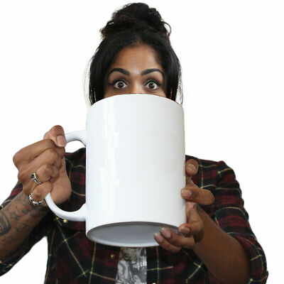 Large Giant Massive White Plain Coffee Mug Biggest In The World GIFT ...