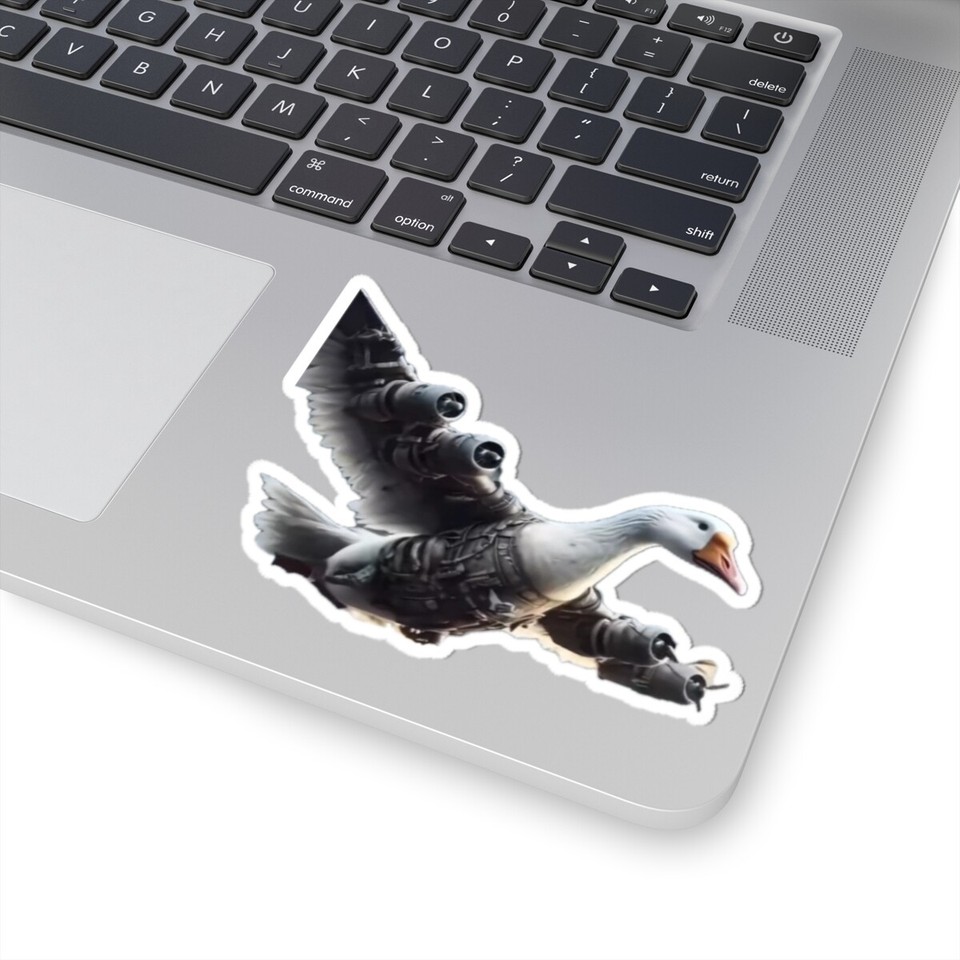 Bombombini Gusini Flying Goose Plane Vinyl Sticker Viral Italian ...
