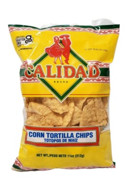 Calidad Yellow Corn Tortilla Triangle Chips 11 oz Totopos de Maiz | eBay