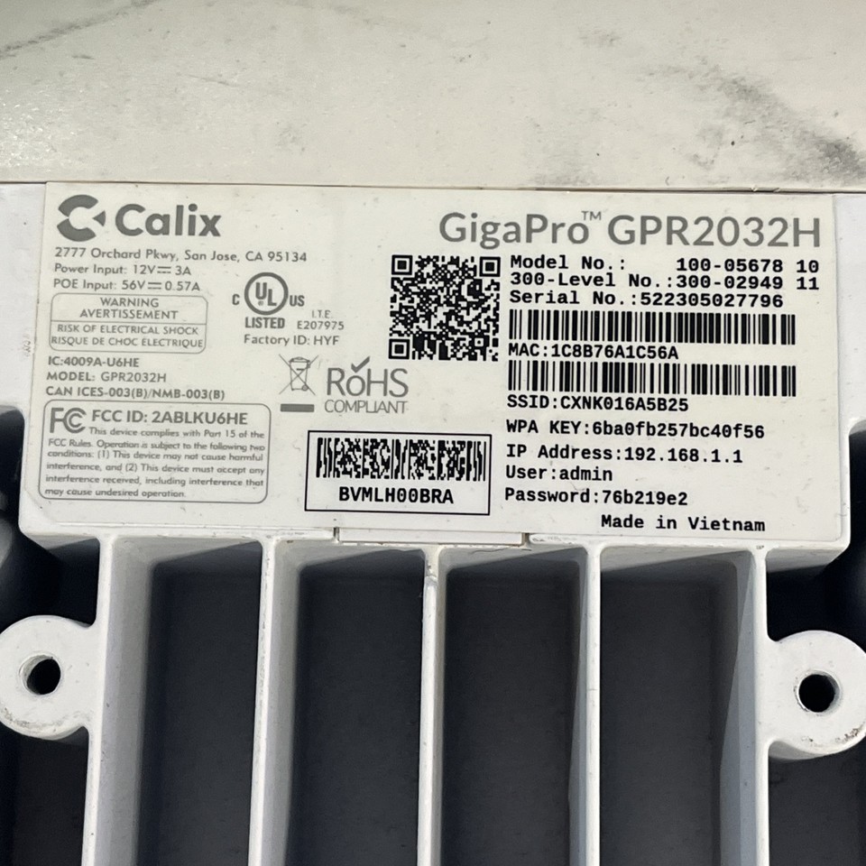 CALIX GIGAPRO GPR2032H | eBay