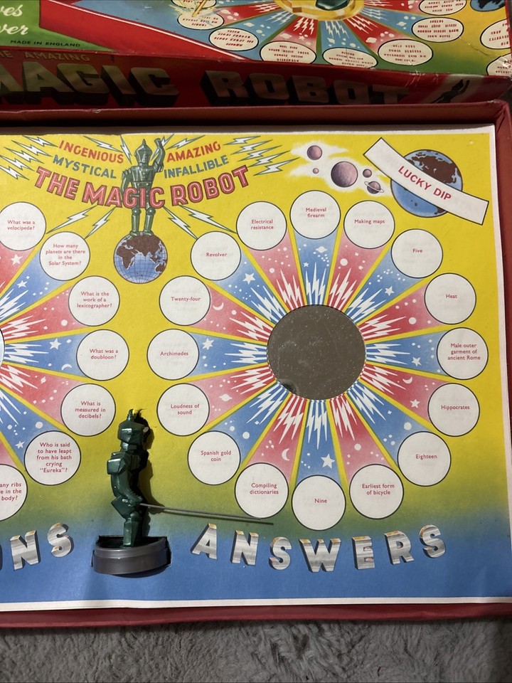 The Amazing Magic Robot Board Game Merit Family Fun 4th Edition 1953 ...