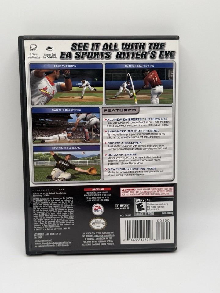 MVP Baseball 2005 (Nintendo GameCube, 2005) Complete Untested ...