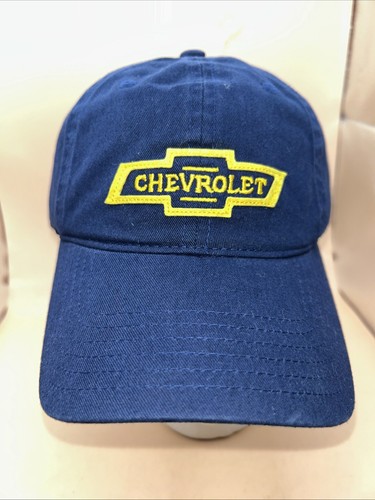 CHEVROLET GM Official Adjustable Baseball Hat Cap Bow tie Blue NWOT | eBay