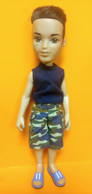Vintage BRATZ Doll Boy Guy Man Figure MGA Entertainment Clothes Brown ...