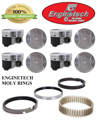 Chrysler Dodge Mopar 360 5.9 V8 Enginetech Pistons With Moly Rings 1993 ...