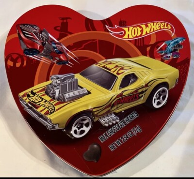 Hot Wheels Valentine Candy Heart Shaped Tin Box Storage 3D Design ...