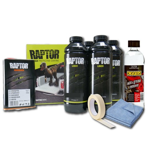 Raptor Liner Black Prep & Paint Kit 4L | Underbody Protective Coating ...