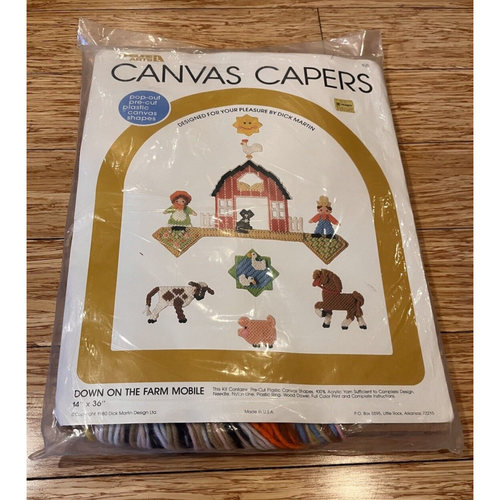 Leisure Arts Canvas Capers 105 Down On The Farm By Dick Martin Hanging ...